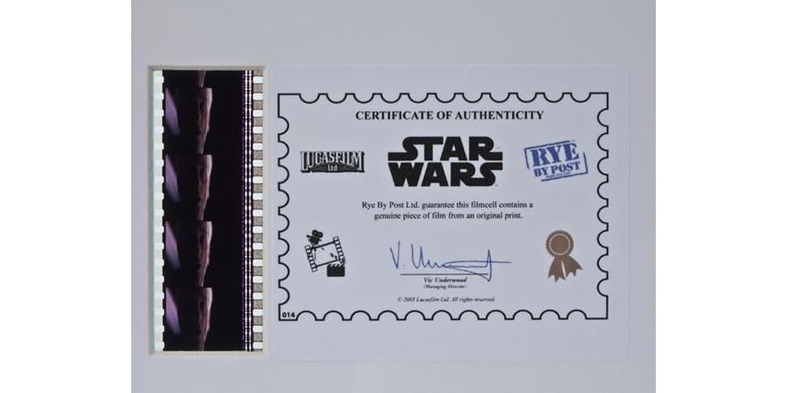 Framed Star Wars Film Cells