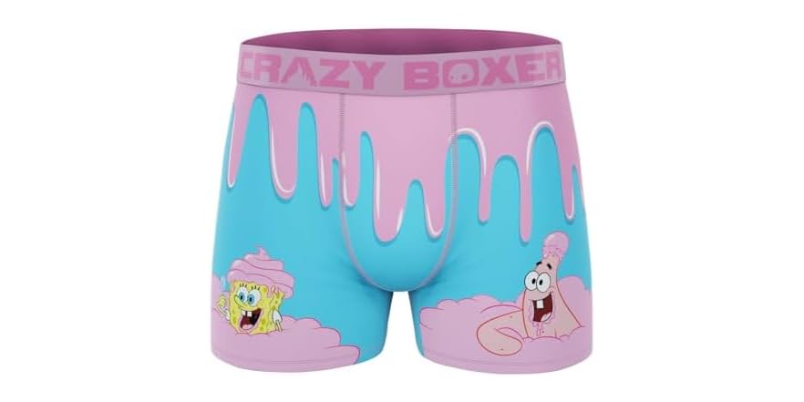 CRAZYBOXER Men's SpongeBob Boxer Briefs