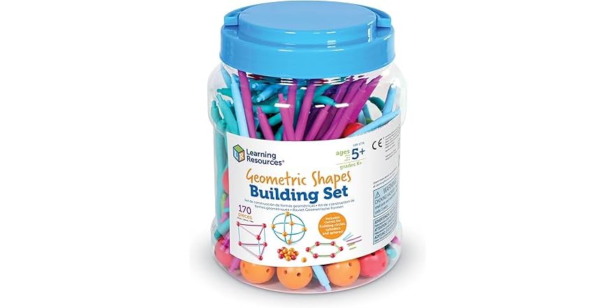 Learning Resources Geometric Shapes Building Set