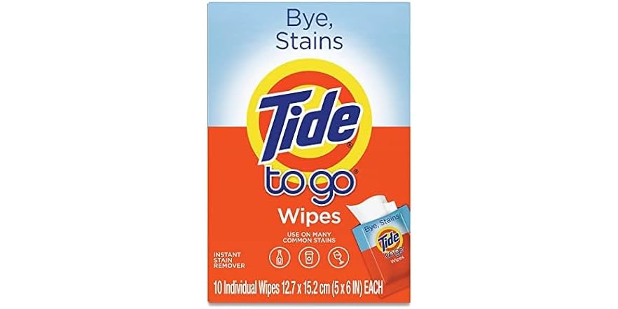 Tide to Go Instant Stain Removing Wipes