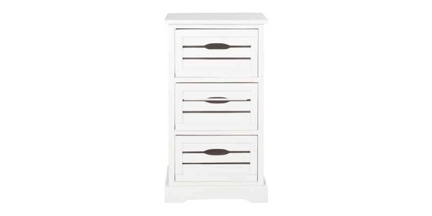 Samara 3 Drawer Cabinet - Cream