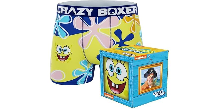 CRAZYBOXER Men's SpongeBob Boxer Briefs