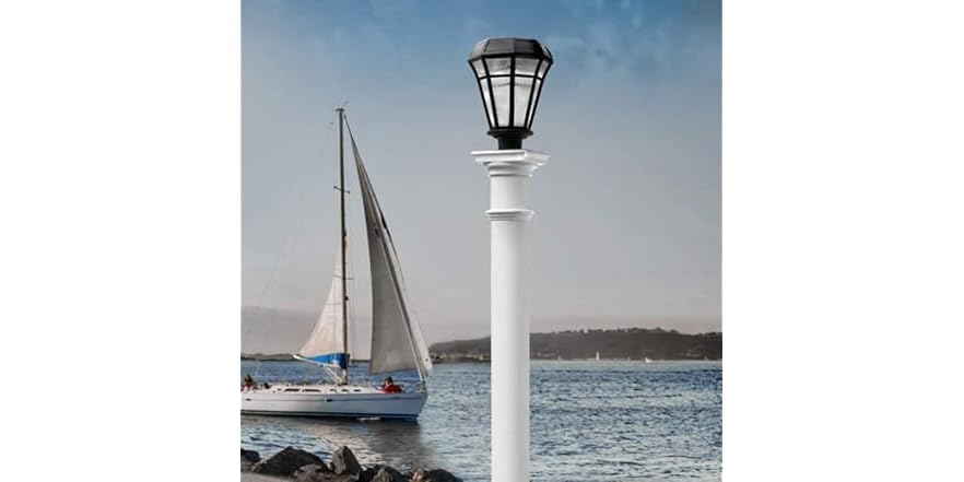 VITA Providence Round Lamp Post White (Open Box)
