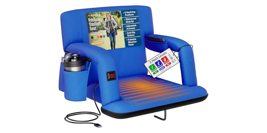 Alpcour Heated Reclining Stadium Seat
