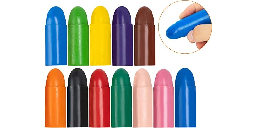 Amazon Basics Jumbo Crayons for Toddlers