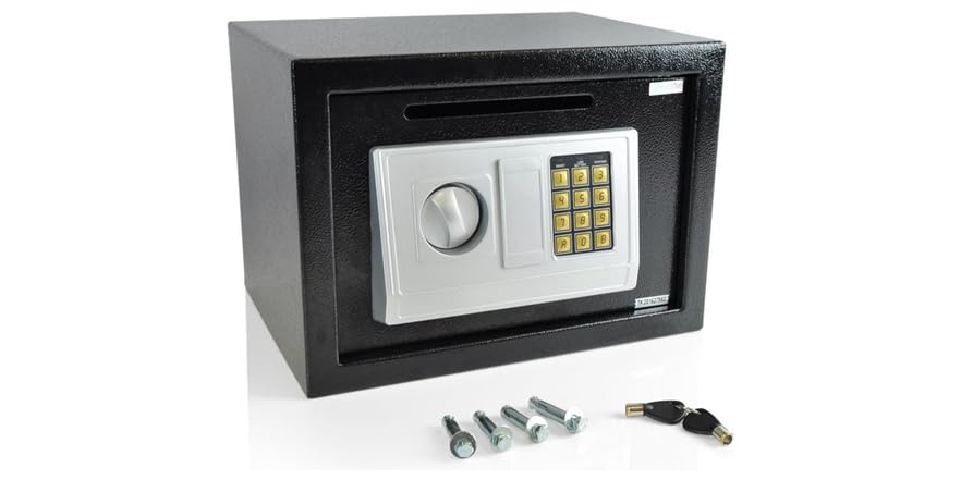 Electronic Safe Box with Mechanical Override