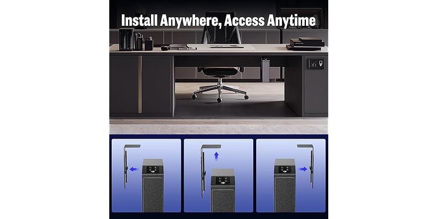 ADIMO Digital Drop Down Gun Safe w/ 3-6 Digit Code
