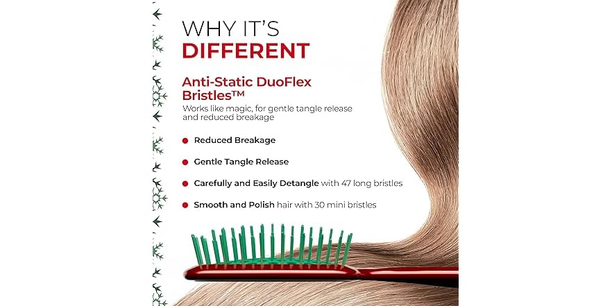 UNbrush Mini Holiday Hair Brush for Pain