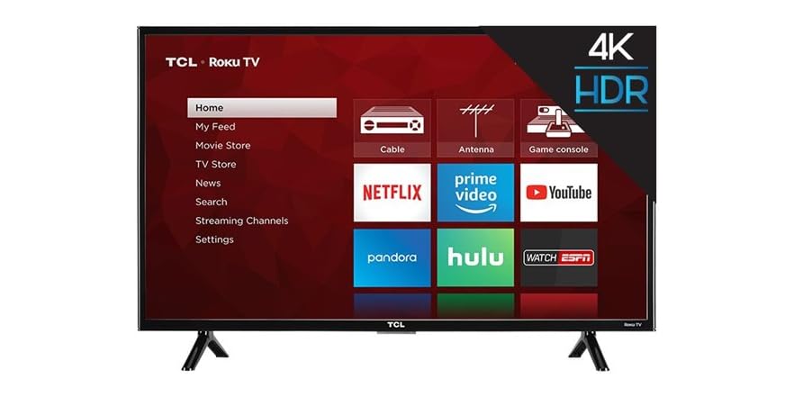 TCL 43in 4K UHD HDR Roku Smart LED TV