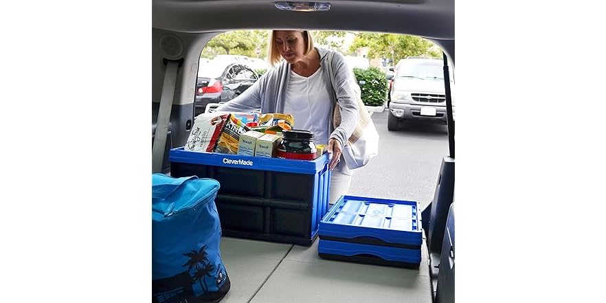 3PK CleverMade Collapsible Storage Bin - 62L- Tan