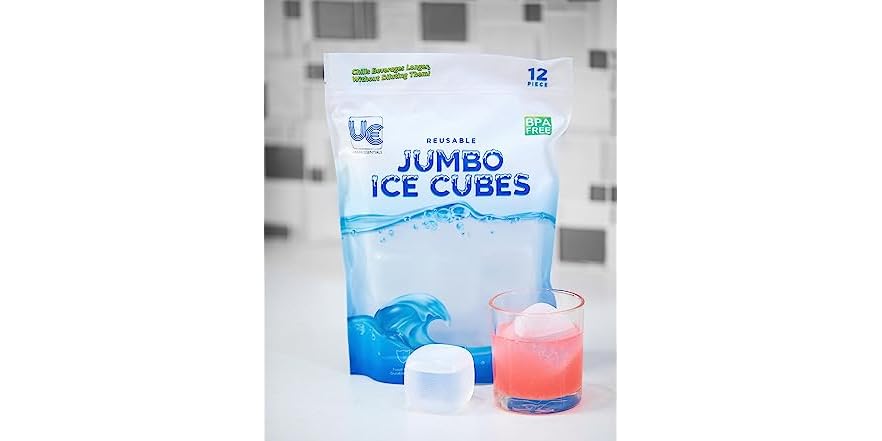 Reusable Jumbo Ice Cubes