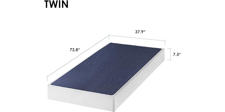 Mattress 7.5" Metal Box Spring, Twin