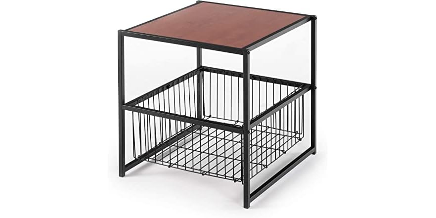 ZINUS Dane Black Frame Side Table