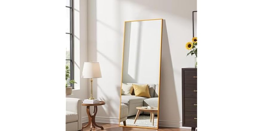 Simple Deluxe Aluminum Frame Large Mirror