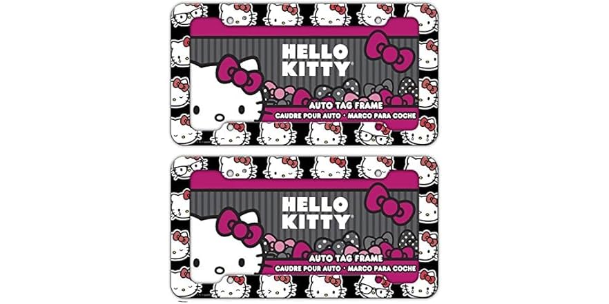 Hello Kitty License Plate Frame