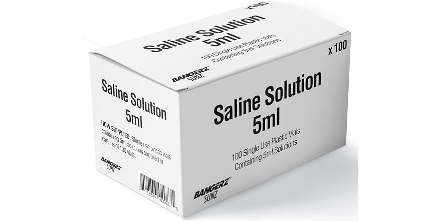 Bangerz Sunz Saline Solution, 100 per Box