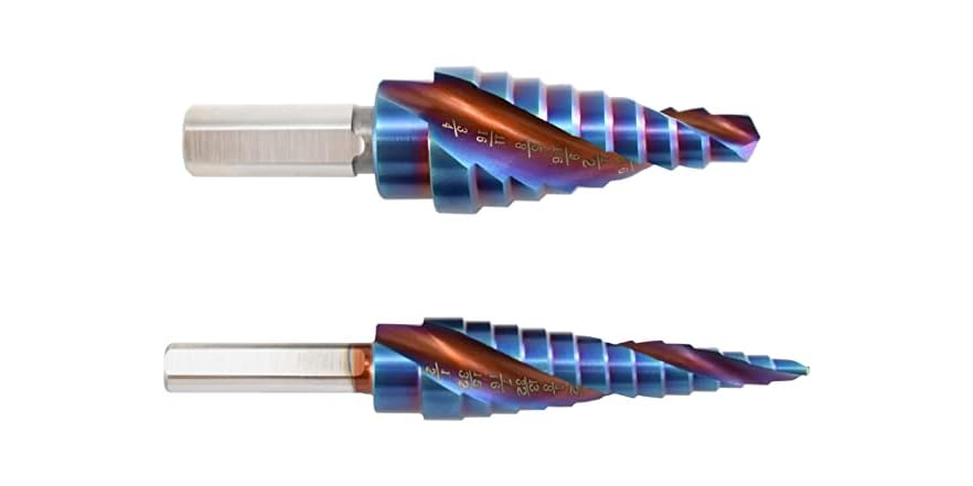 Astro Tools Blue Steel 2pc Max-Duty Step Drill Set