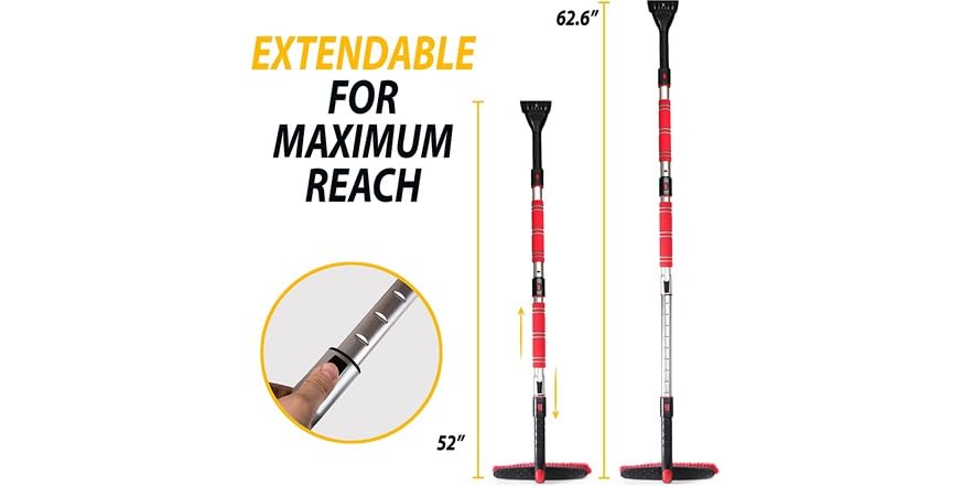 Super Extendable Snow Brush and Scraper