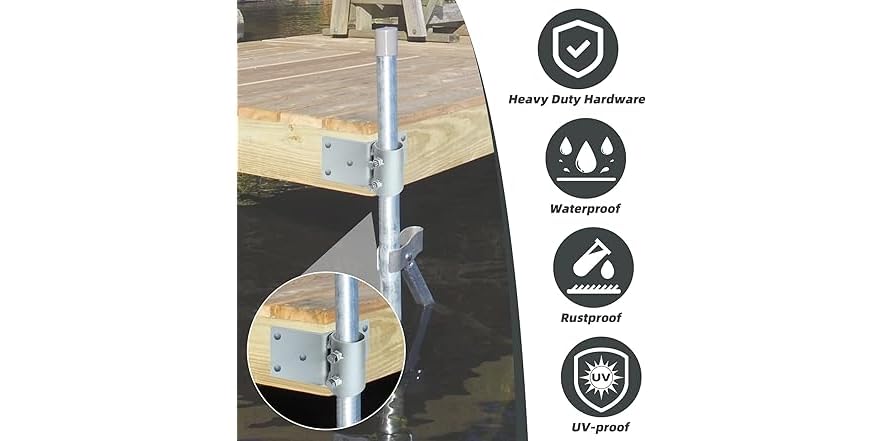 Corner Dock Leg Pipe Holder
