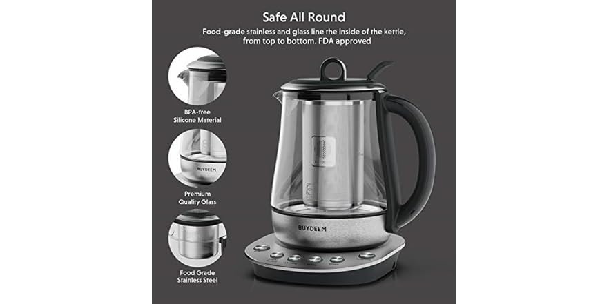 BUYDEEM Stainless Steel Tea Maker