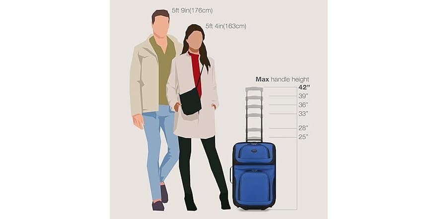 U.S. Traveler Rio Softside Carry-on 2Pk