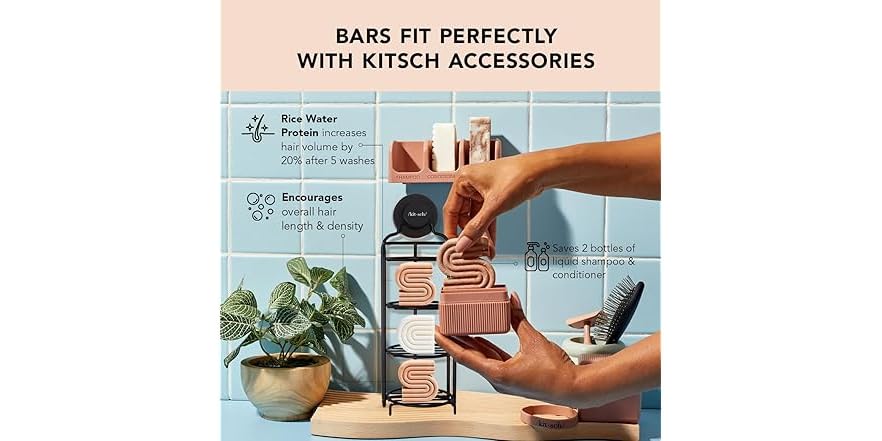 Kitsch Rice Bar Shampoo & Conditioner Set