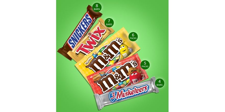 Full Size Bars Variety Mix, 30-Count Box