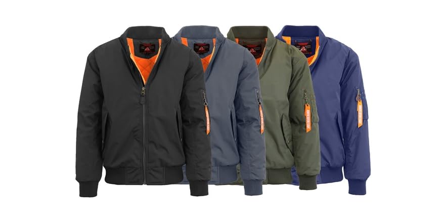 Mens Heavyweight Flight Bomber Jacket