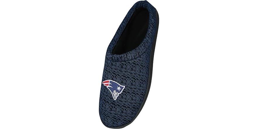 FOCO NFL Mens Poly Knit Slipper