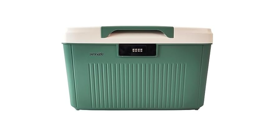 SereneLife Lockable Storage Container Bin, 6.5 Gallon