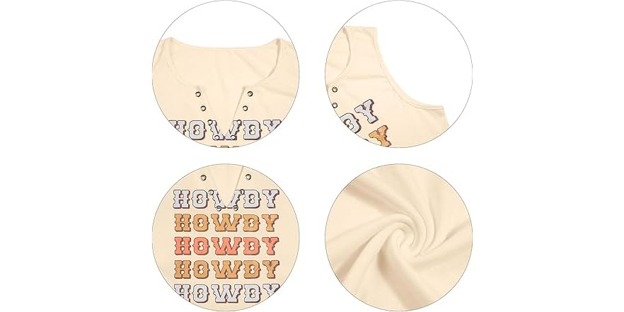 Howdy Women's Sexy V Neck Tank Tops