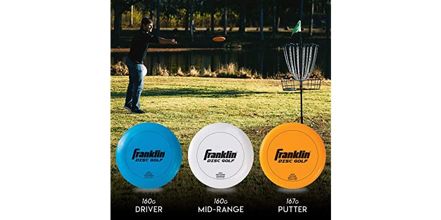 Franklin Sports Disc Golf - 3 Disc Set
