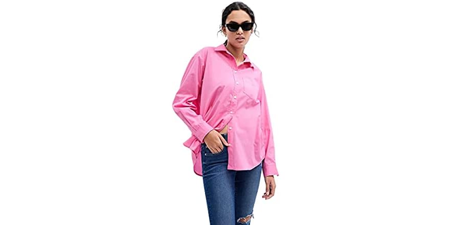 GAP Womens Big Button Down Shirt
