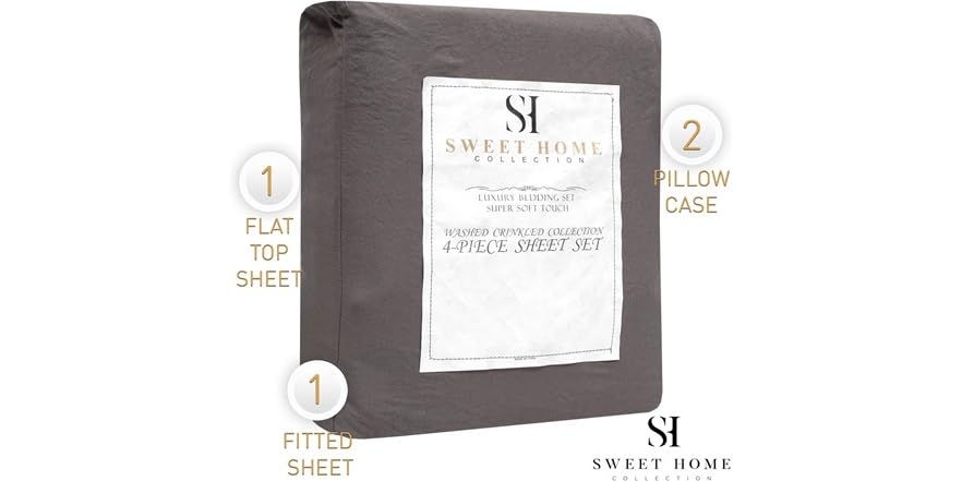 Prewashed Crinkle Sheet Set