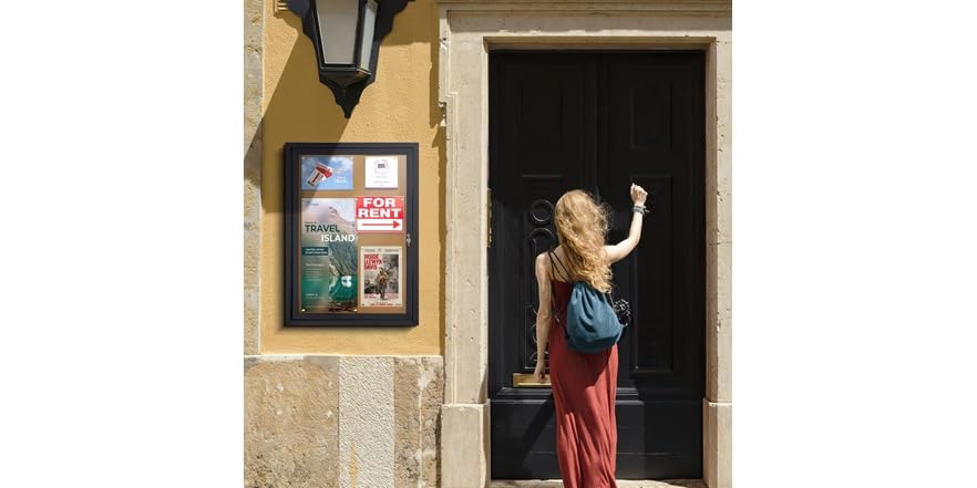 Enclosed Lockable Bulletin Board (Open Box)