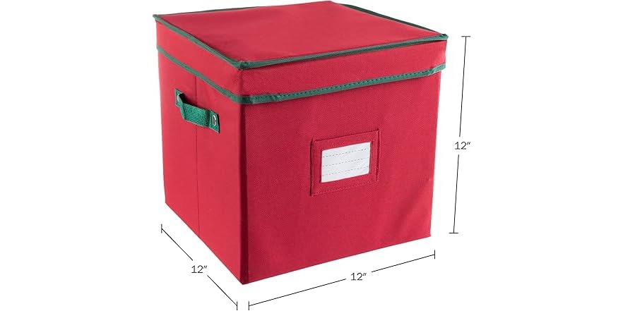 Elf Stor Ornament Box 64-Comp Red