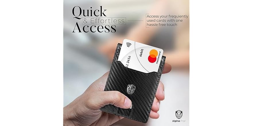 Slim Wallet RFID 12 Credit Card Holder