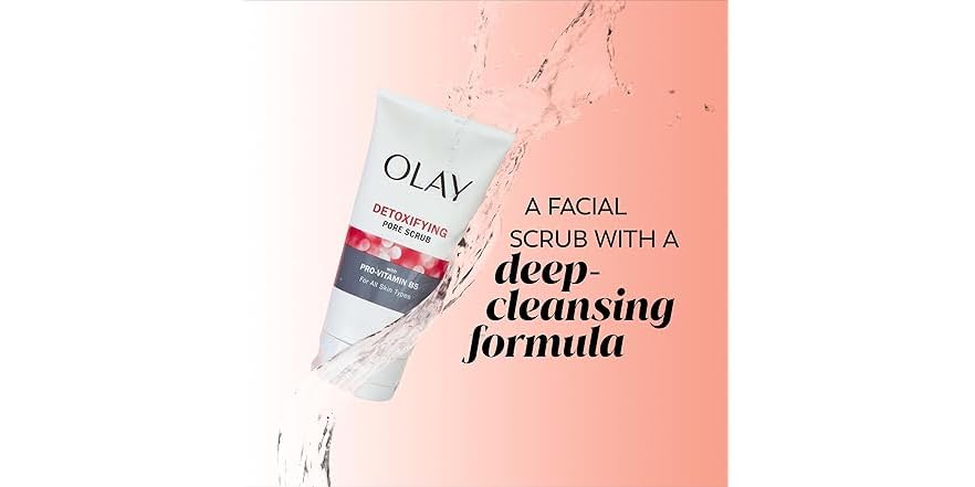 Olay Regenerist Detoxifying Pore Scrub Facial Cleanser, 5 Fl Oz
