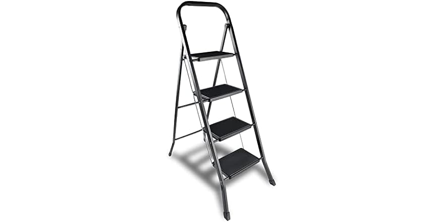 YSSOA 4 Step Ladder, Folding Step Stool