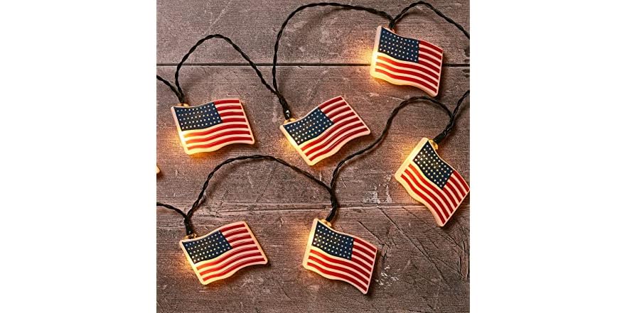 Lights4funAmerican Flag String Lights