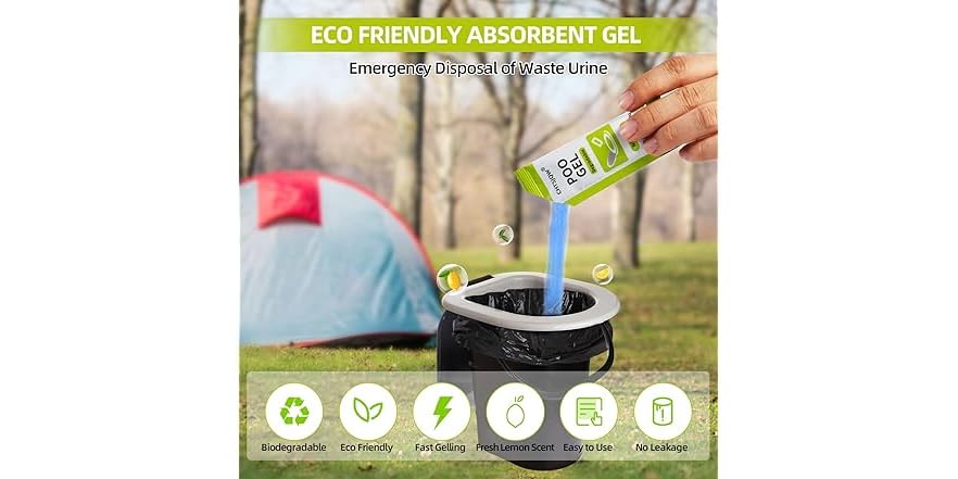 CHTSJQW Portable Toilet Absorbent Gel