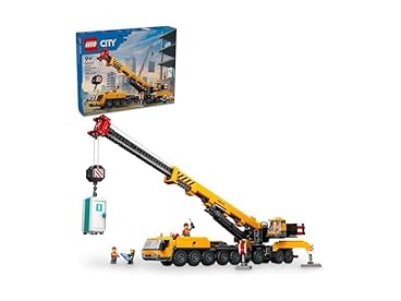 LEGO City Yellow Mobile Construction Crane Toy Set