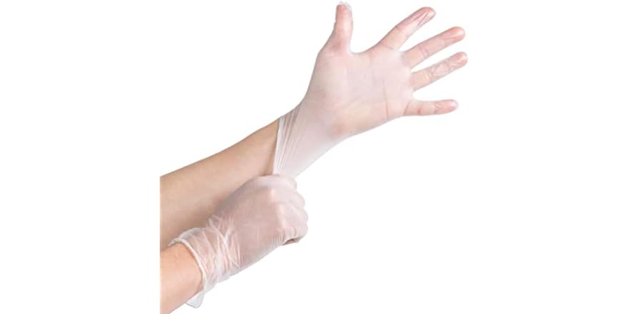 Medical Vinyl Gloves Medium 100Ct