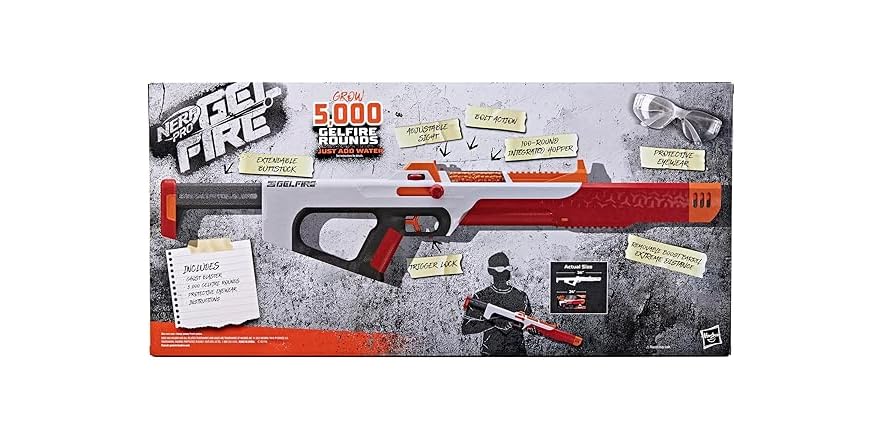 Nerf Gelfire Ghost Bolt Action Blaster