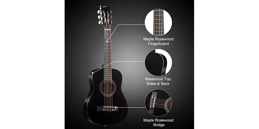 ADM Beginner Acoustic Classical Guitar
