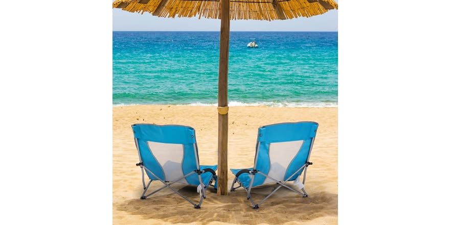 AsterOutdoor Low Sling Beach Chair Folding