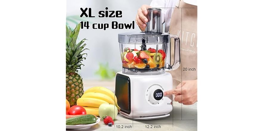 magiccos 888 B09CTTJJ97 MAGICCOS 7-in-1 Food Processor (Open Box)