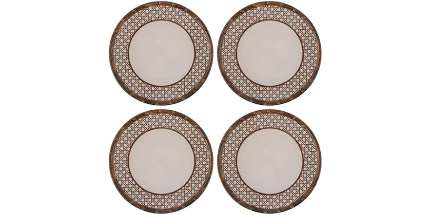 Karma, 10.75 inches Melamine Dinner Plates Set of 4
