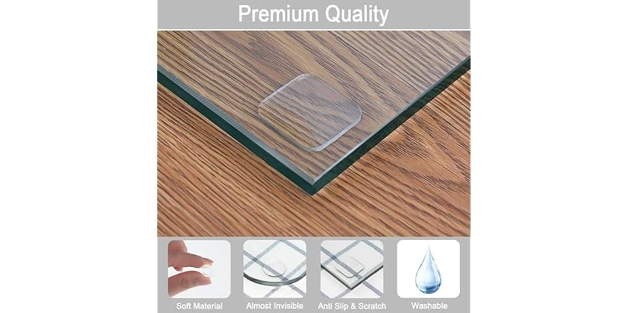 Soft Glass Table Top Bumpers 20 Pack
