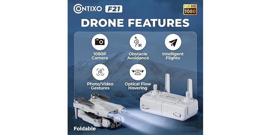 Contixo F21 1080p RC Drone